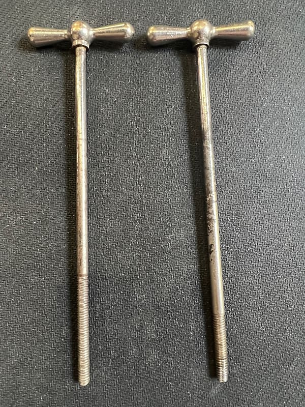 Ludwig 6-1/8" Nickel T Rods 2pk Vintage 1940's | Reverb
