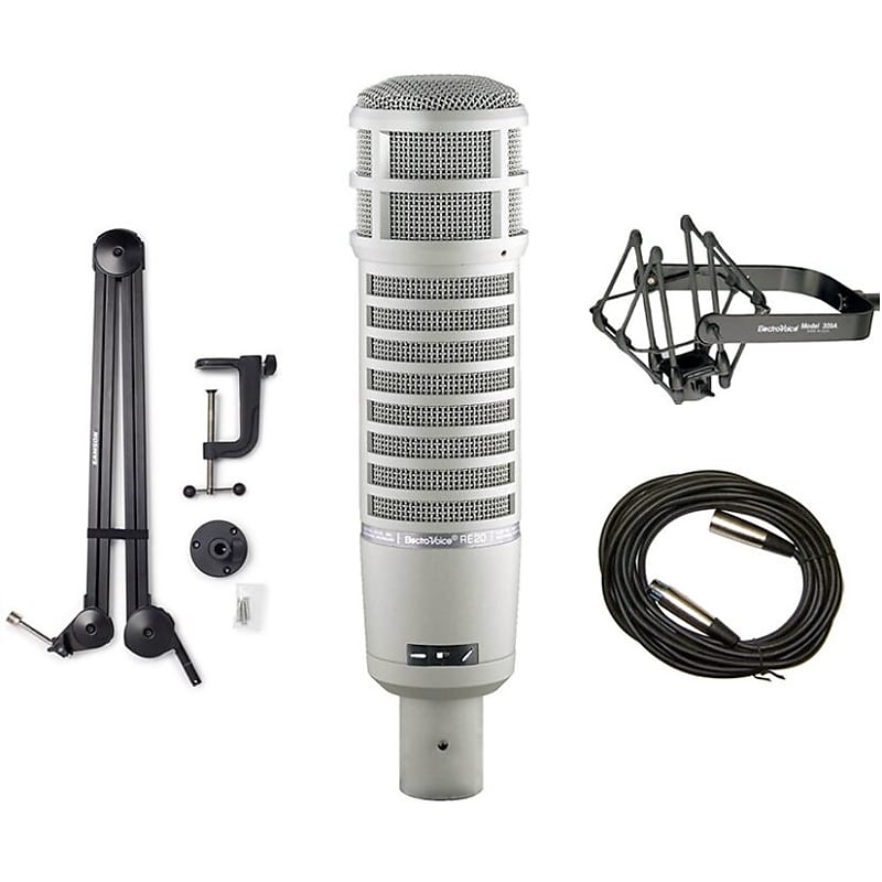 Electro-Voice RE20 Classic Cardioid Dynamic Microphone, with | Reverb