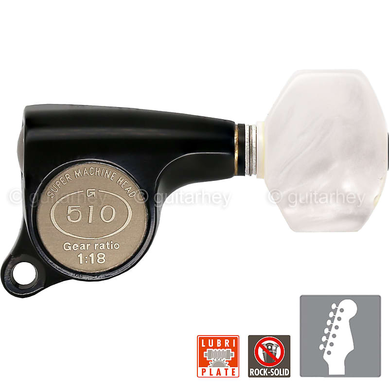 NEW Gotoh SGS510Z-P7 6 in Line Set Mini Tuners Small PEARL | Reverb