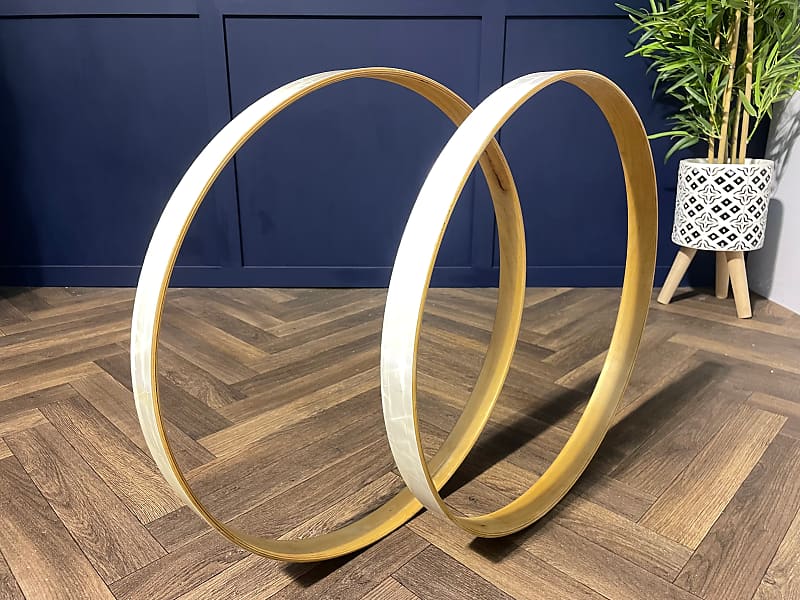 PDP Bass Drum 22” Wooden Hoops Rims Hardware #LQ169 | Reverb