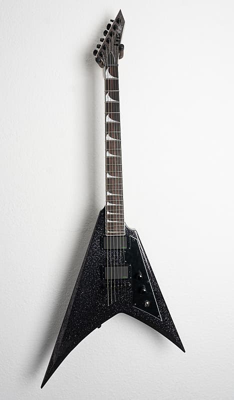 ESP LTD KH-V Kirk Hammett Signature Electric Guitar - Black | Reverb