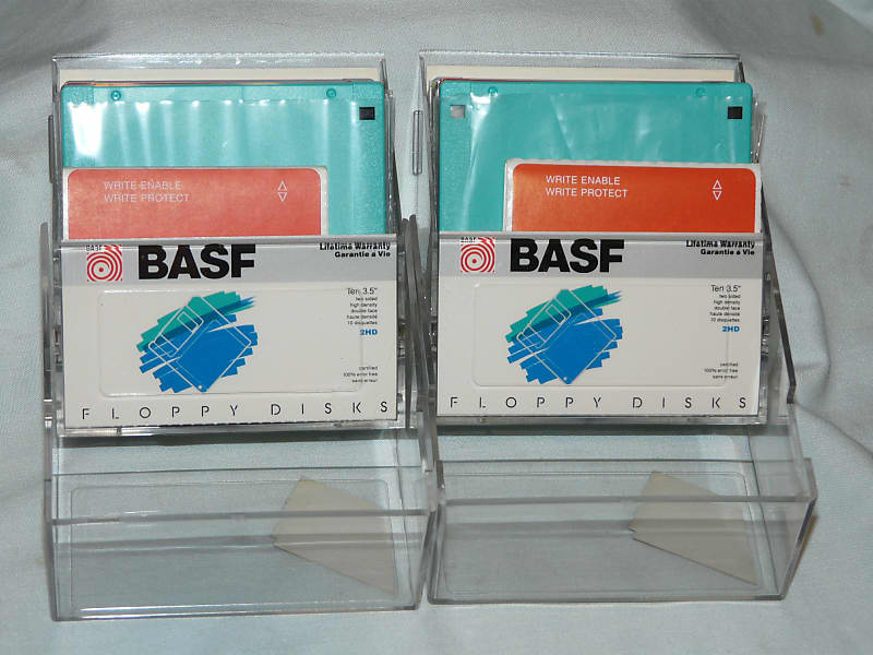 Floppy Disks BASF 3.5" HD UNUSED Computer Disks 1.44MB 2 Ten | Reverb