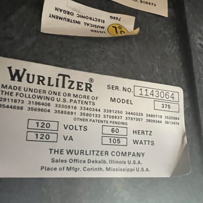 Wurlitzer Funmaker Super Sprite Orbit Synthesizer | Reverb