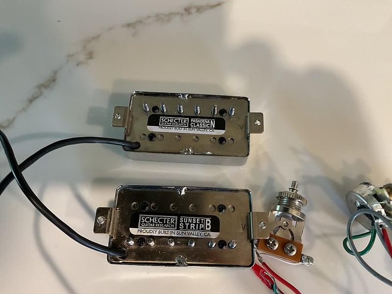 Schecter pickups and wiring harness E-1 custom USA made | Reverb