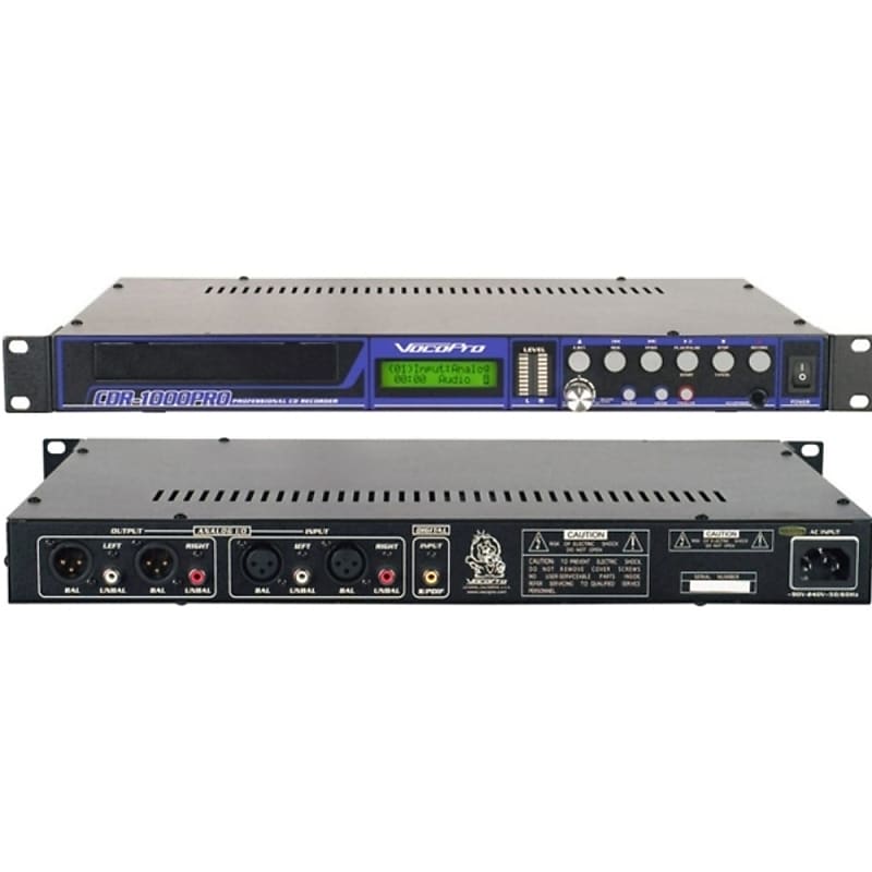 VOCOPRO CDR-1000 PRO Stand-Alone CDR/CDRW Rackmount Audio | Reverb