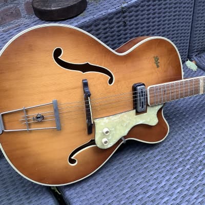 Hofner 457 vintage German archtop guitar from the 50’s | Reverb
