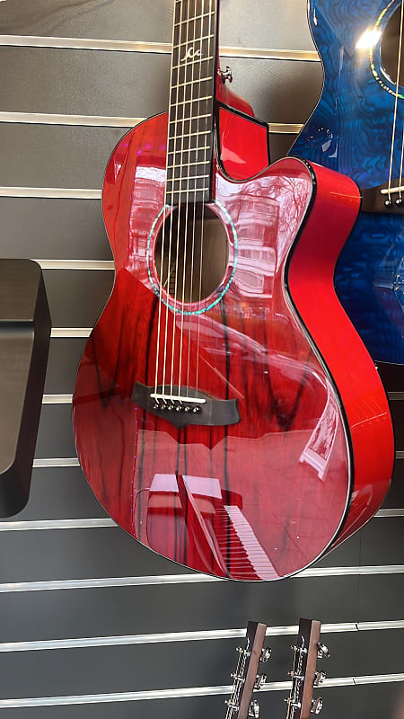 Tanglewood Azure - Shimmer Red Gloss | Reverb