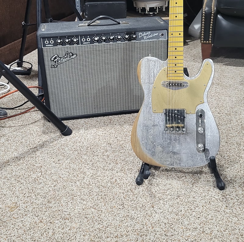 Jim Cat Telecaster - Silver Leaf Relic | Reverb