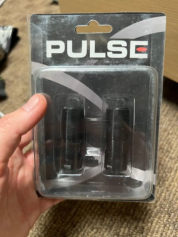 Pulse DMX XLR 3 Pin Terminators Black Plugs [2 Pack] 2020s | Reverb