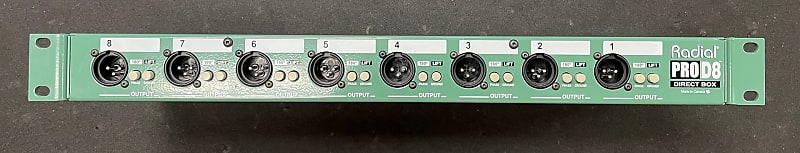 Radial ProD8 Eight Channel Rackmount DI Unit Passive Direct | Reverb