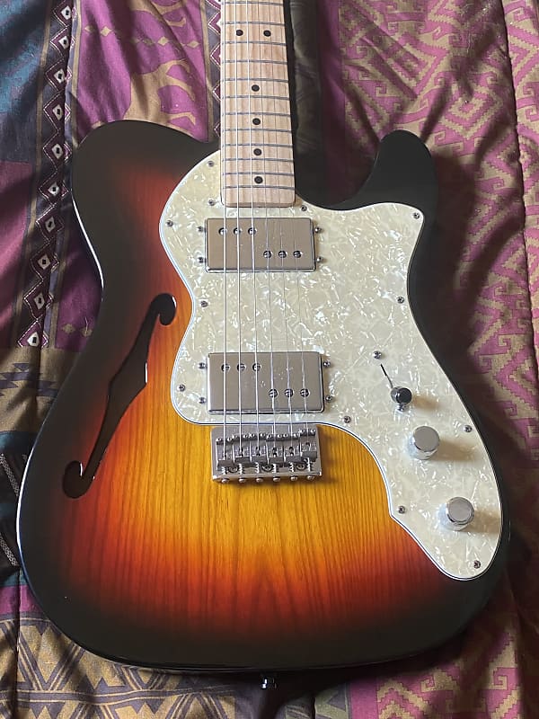 Fender 70’s Reissue Thinline Telecaster - Gorgeous Ash 3-Tone | Reverb