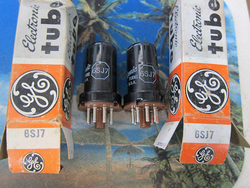 PR NOS GE 6SJ7 Tubes, Metal Boxes,1960s,USA, Ex Sound, | Reverb UK