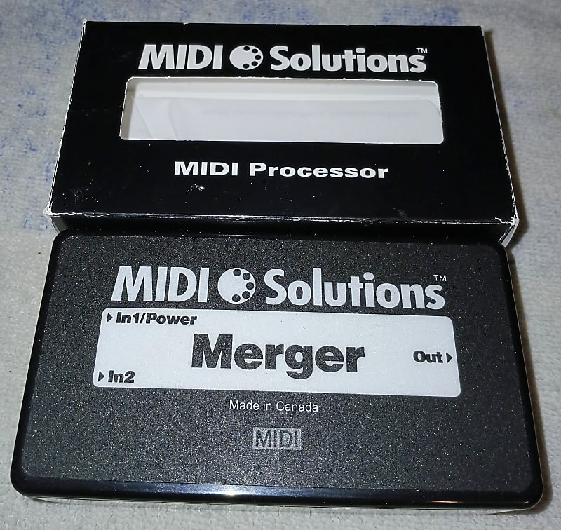 MIDI Solutions Merger In box with manual for keyboard synth | Reverb