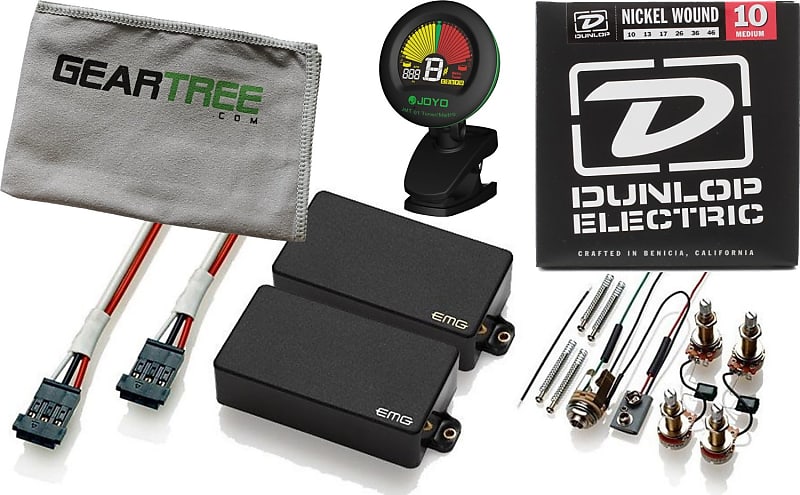 EMG ZW-Set Zakk Wylde Signature Humbucker Pickup Set Black w/ | Reverb