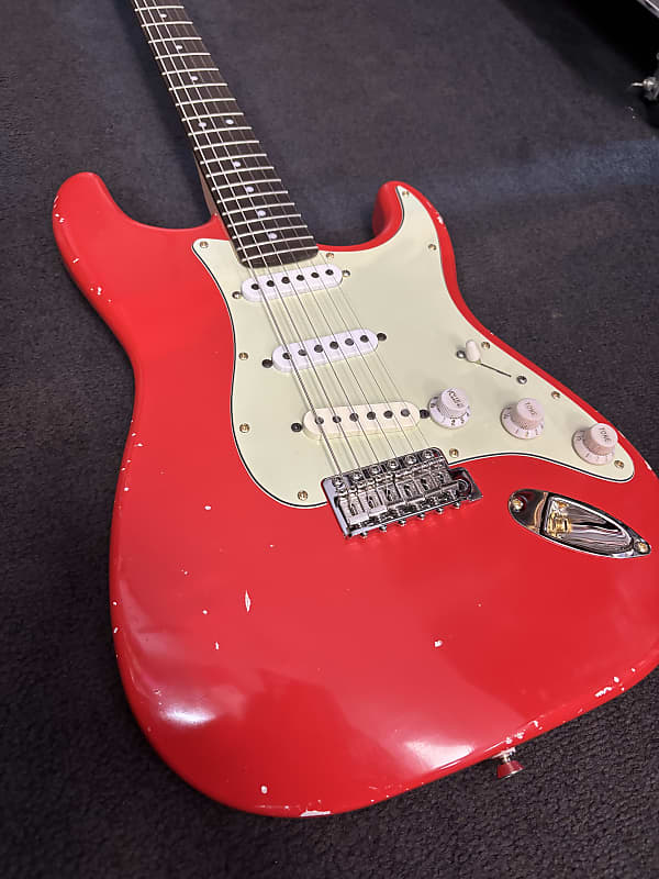 MJT Relic Body "Fiesta Red" Loaded Seymour Duncan Hendrix | Reverb