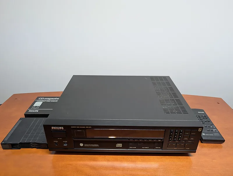 Philips CDC 875 6-Disc CD Changer | TDA1541A DAC + Remote + | Reverb