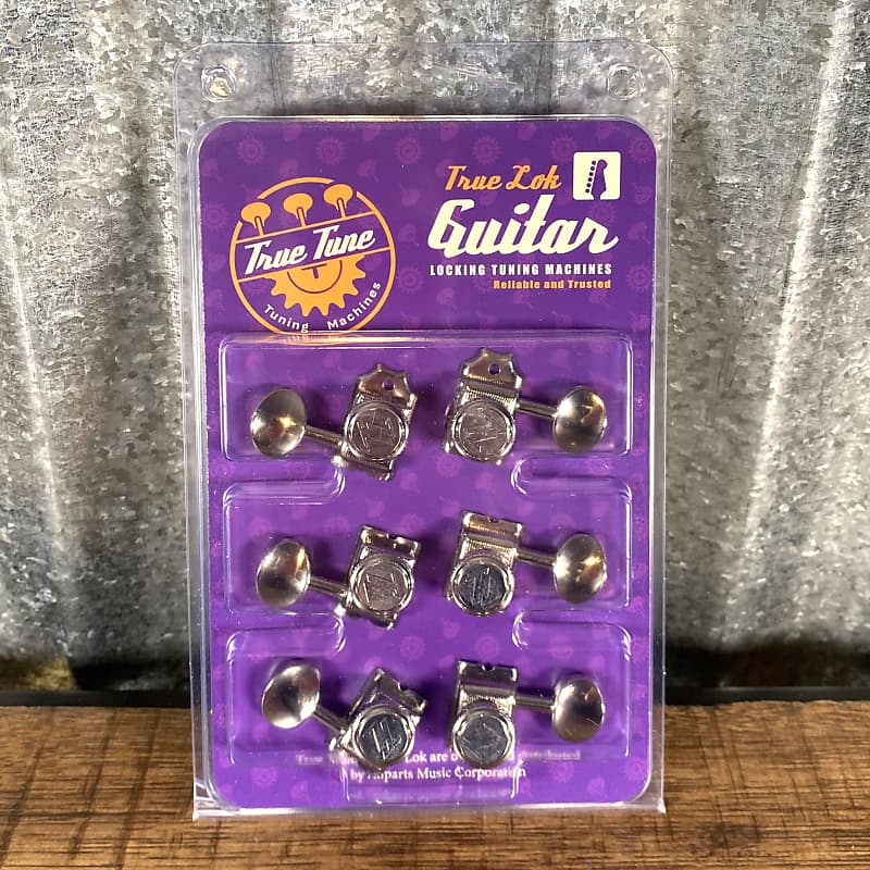 True Lok TK-7105-001 Vintage Style Locking Tuners 6 In Line | Reverb