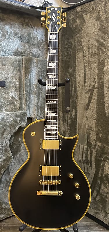 ESP - E-II Eclipse 2023 - Vintage Black Gold Hardware | Reverb