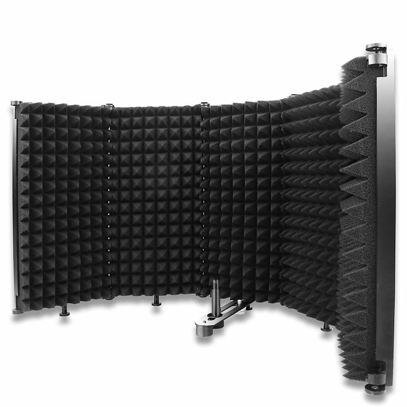 Microphone Isolation Shield, Foldable Acoustic Isolation Foam | Reverb