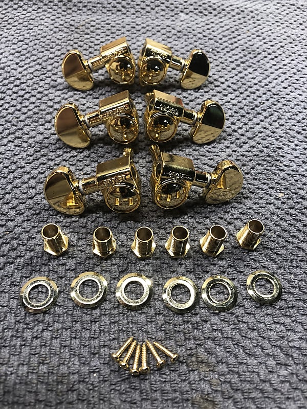 Grover 3x3 Rotomatic Tuning Keys Gold | Reverb