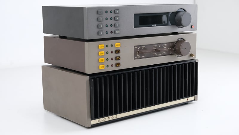 Quad 405-2 Power Amplifier - 34 Pre Amplifier - FM4 Tuner | Reverb