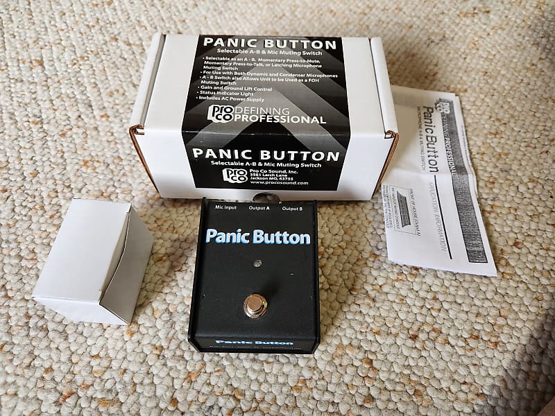 ProCo Panic Button A/B + Mute Box 2020 - Black | Reverb