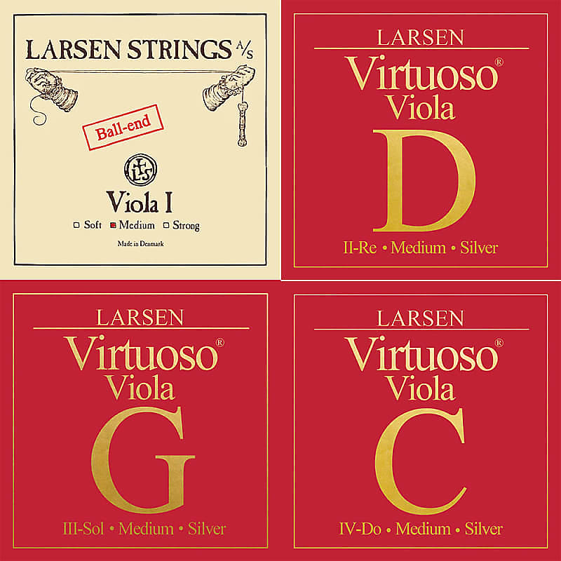 Larsen Virtuoso Viola String Set - Set-Larsen Original A Ball | Reverb