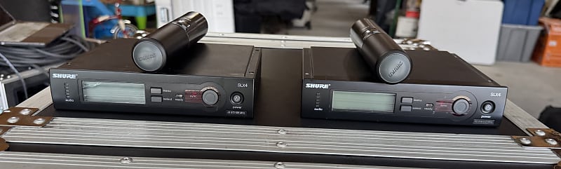 Shure SLX wireless transmitter and receivers | Reverb