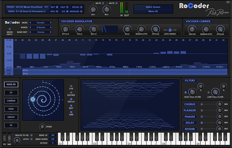Rob Papen RoCoder - Vocoder with Additive Mode Plug-in | Reverb