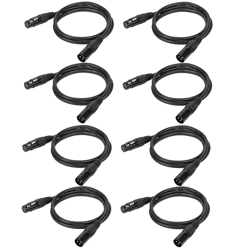 6.5Ft / 2M Dmx Cable, 8Pcs 3 Pin Dmx Cables Dmx Wires, Dmx512 | Reverb
