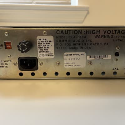 Summit Audio TLA-100A Tube Leveling Amplifier Compresser | Reverb