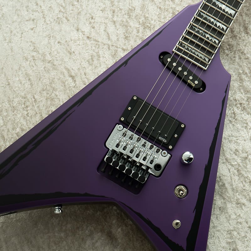 ESP ALEXI RIPPED -Purple Fade Satin w/Ripped Pinstripe- 2023 | Reverb
