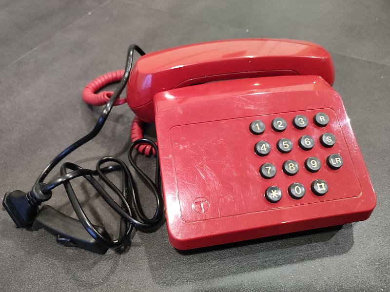 LO-FI Vintage Phone Rotary Dual Microphone - Red | Reverb Australia