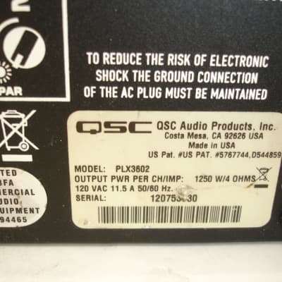 QSC PLX-3602 - PLX2 Series Stereo Power Amplifier | Reverb Australia