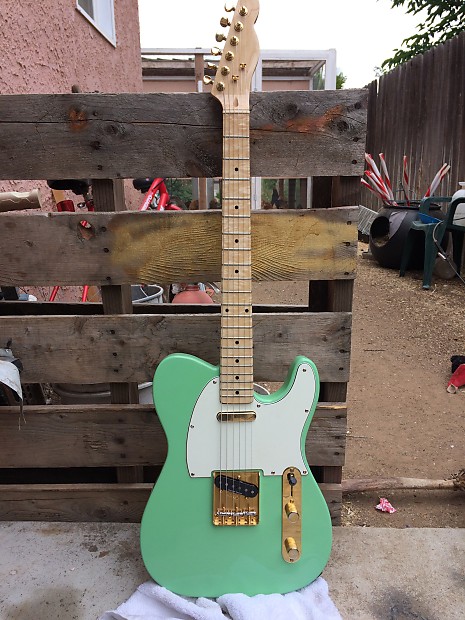 Custom Telecaster Copy 2016 Surf Green | Reverb