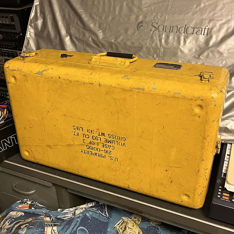8U 124HP Halliburton Zero Eurorack Case Yellow Powered 6U 7U | Reverb