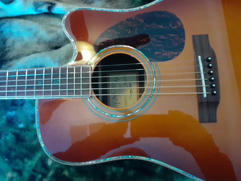 ZAD900CE Solid Spruce/Rosewood Acoustic Electric AURA Tobacco | Reverb