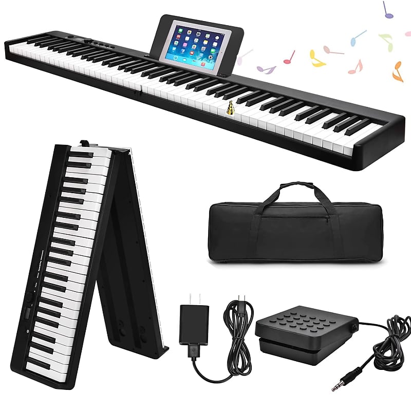 88 Key Foldable Digital Piano Keyboard,Full Size Semi | Reverb