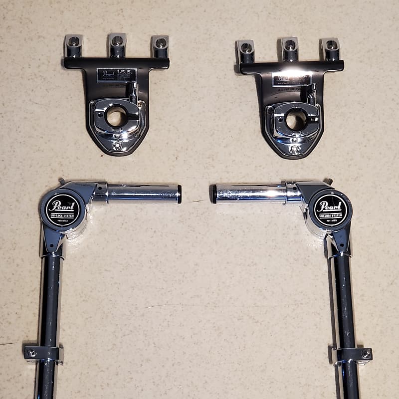 6 Piece Pearl Tom Drum Mounting Uni-Lock Arms W/ISS Rim | Reverb