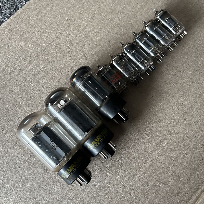 Fender Pro Reverb Tube Set 1960s Blackface - (RCA, Sylvania) | Reverb