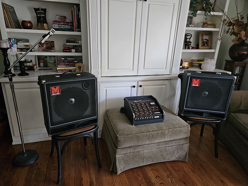 Multivox Vintage 4-Channel Mixer + Speakers PA | Reverb