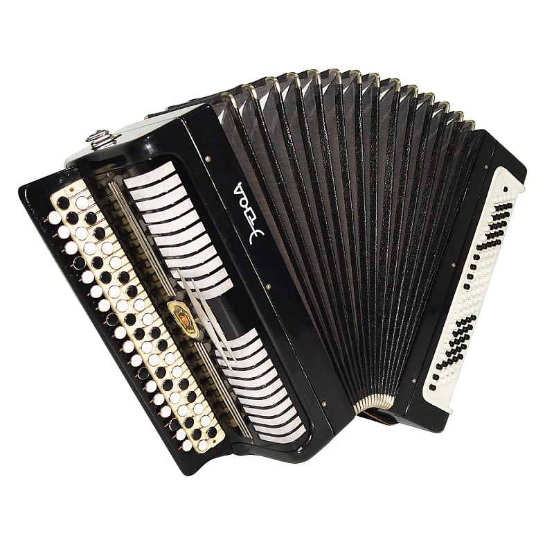 3 Row Russian Button Accordion made in Tula Bayan Etude 100 | Reverb