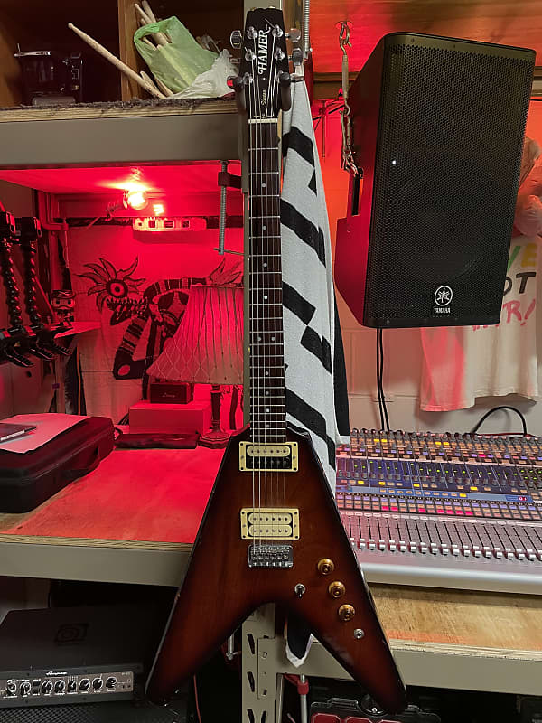 RARE Vintage 1981 Hamer Vector USA Electric Guitar Sunburst | Reverb
