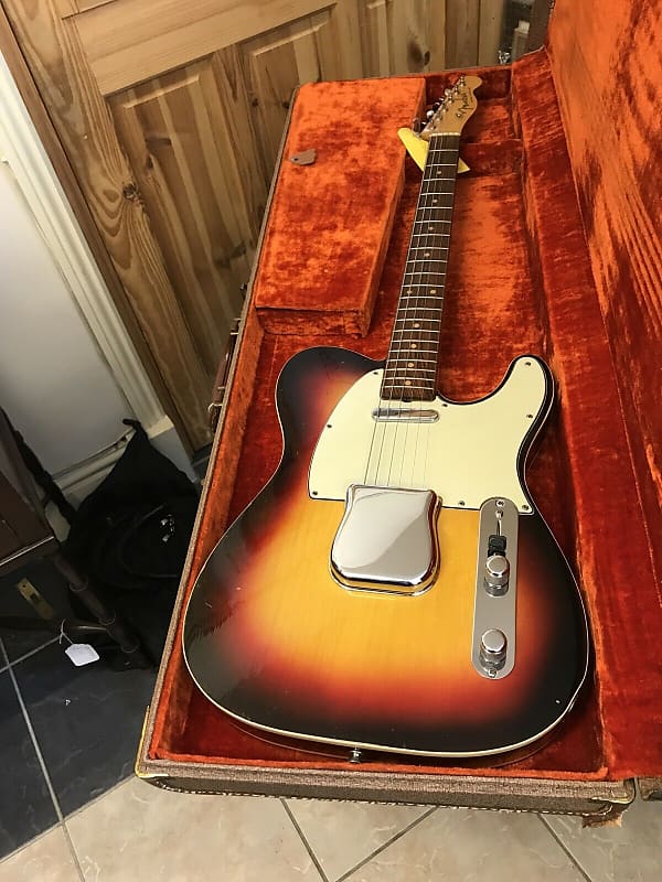 Fender Custom Telecaster 1962 Sunburst with White Binding | Reverb