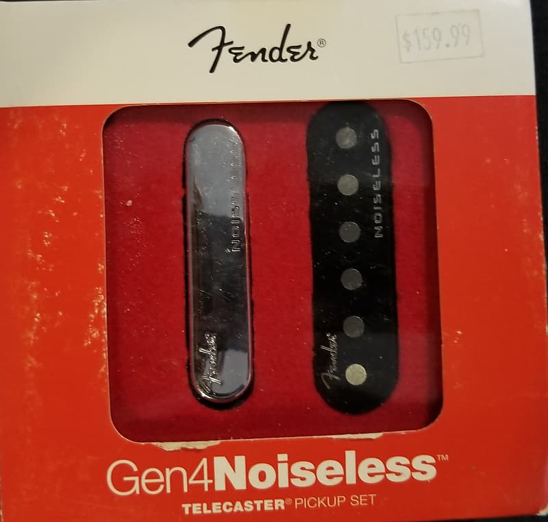 Fender Gen4 Noiseless Telecaster Set - Black & Chrome | Reverb