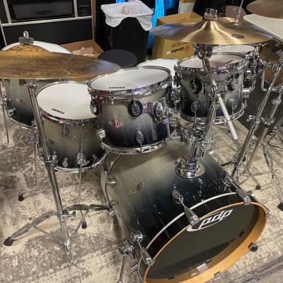 PDP X7 7 piece drum set/hardware/cymbals 2021 - Silver | Reverb