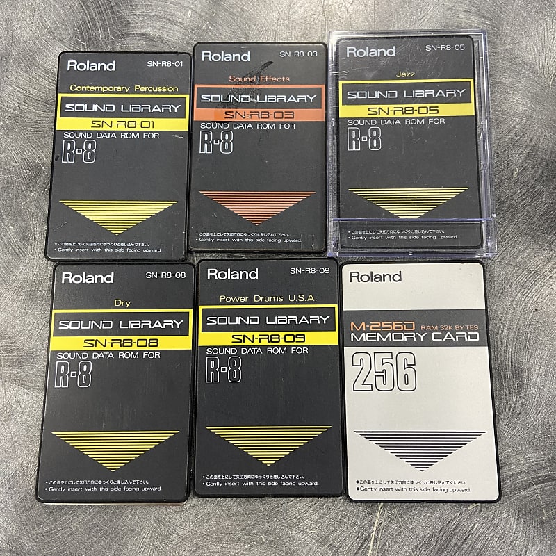 Roland Sound Data Rom for R-8 #1,#3,#5,#8, and #9 with M-2560 | Reverb