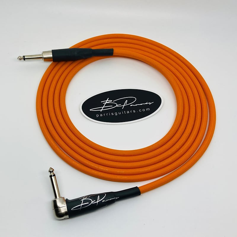 10' Guitar/Instrument Cable - Canare/Neutrik - Summer Orange! | Reverb