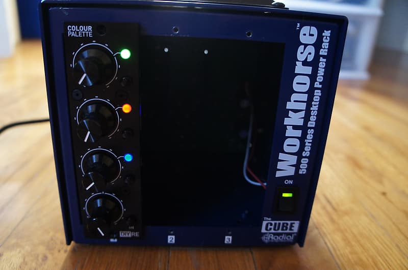 Radial Workhorse Cube 3-Slot Powered 500 Series Frame with | Reverb