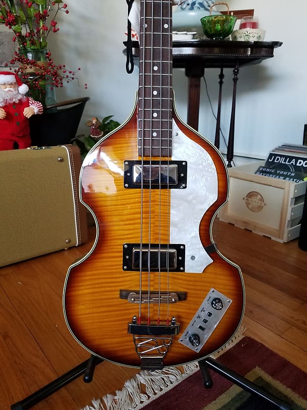 Rogue Violin Electric Bass 2005 - 2010 Sunburst | Reverb